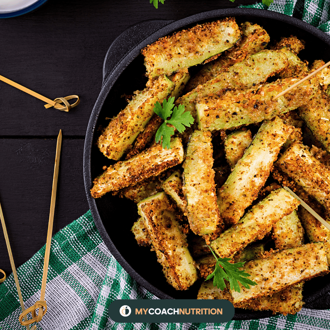 Frites de Courgette au Parmesan (Cuites au Four) - MyCoachNutrition